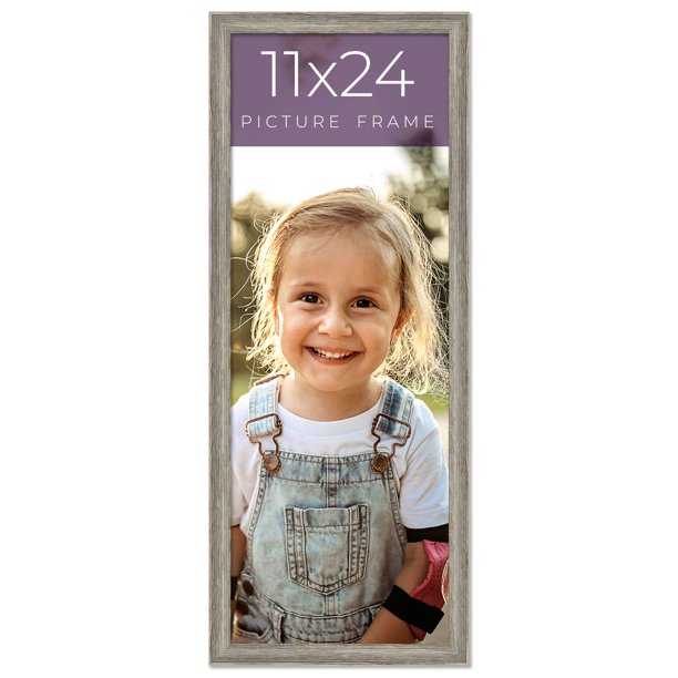 11x24 Frame Grey Real Wood Picture Frame Width 1 inches | Interior ...