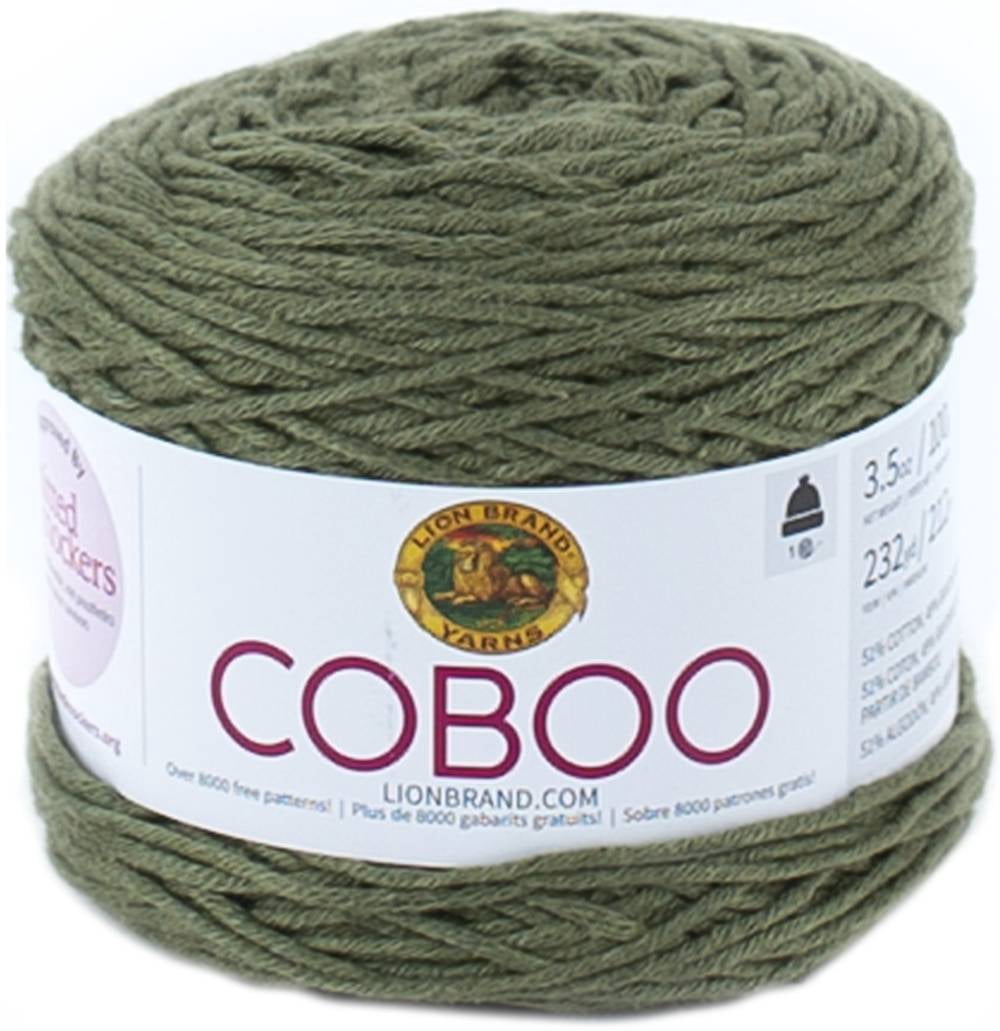 Lion Brand Coboo Yarn-Olive - Walmart.com