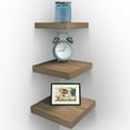 Wood Tile Shelf - (Mahogany Wood) - Walmart.com