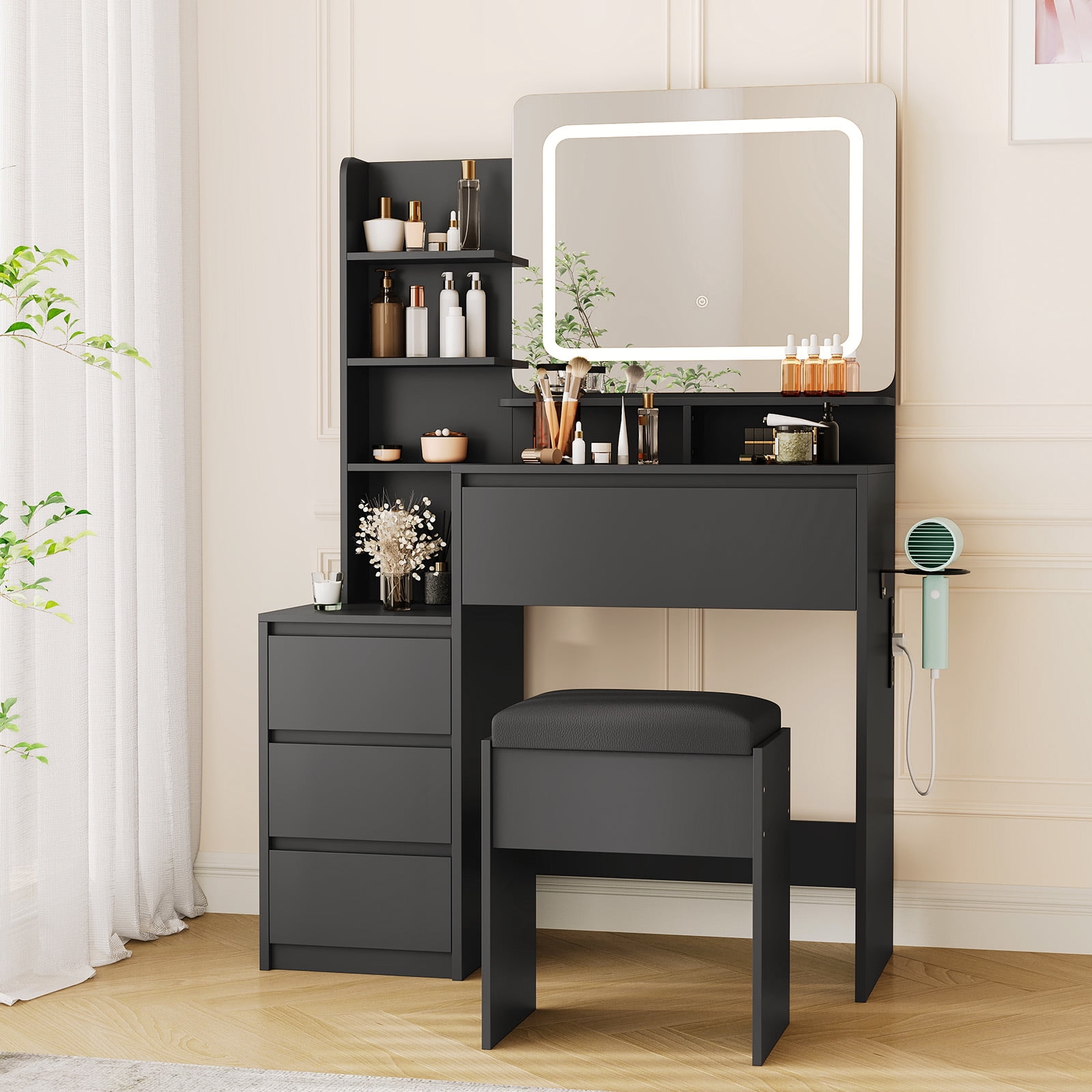 Click here for Garvee Vanity Desk With Mirror And Led Lights  36-... prices