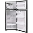 GE 18 Cubic Feet Top Mount Refrigerator, Energy Star, Stainless Steel ...