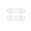 HSS Steel Wire Shelf Back Ledge, 48" Wide, Chrome, 2-Pack, Heavy Duty ...