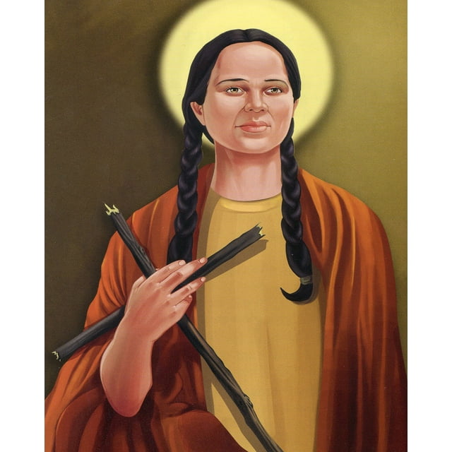 Catholic print picture - St Kateri Tekakwitha N - 8" x 10" ready to be ...