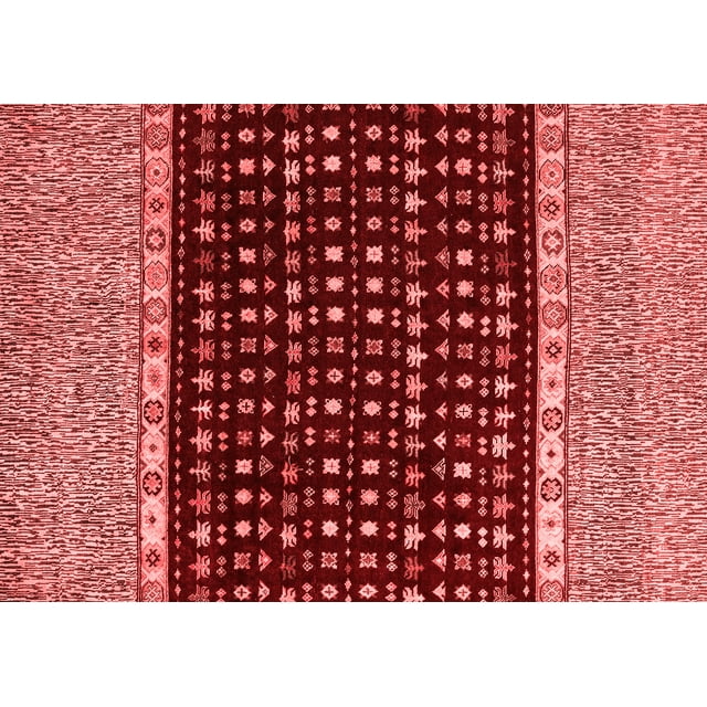 Ahgly Company Indoor Rectangle Abstract Red Modern Area Rugs, 5' x 7 ...