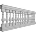 Ekena Millwork 37"H x 8'L Fiberthane Traditional Unassembled Balustrade ...