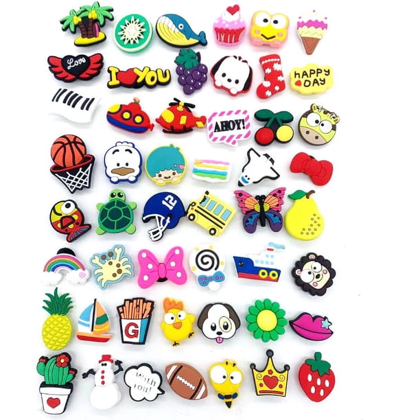 50 Packs ,Random Pattern , Shoe Charms,Shoe Charms for Shoe Decoration ...