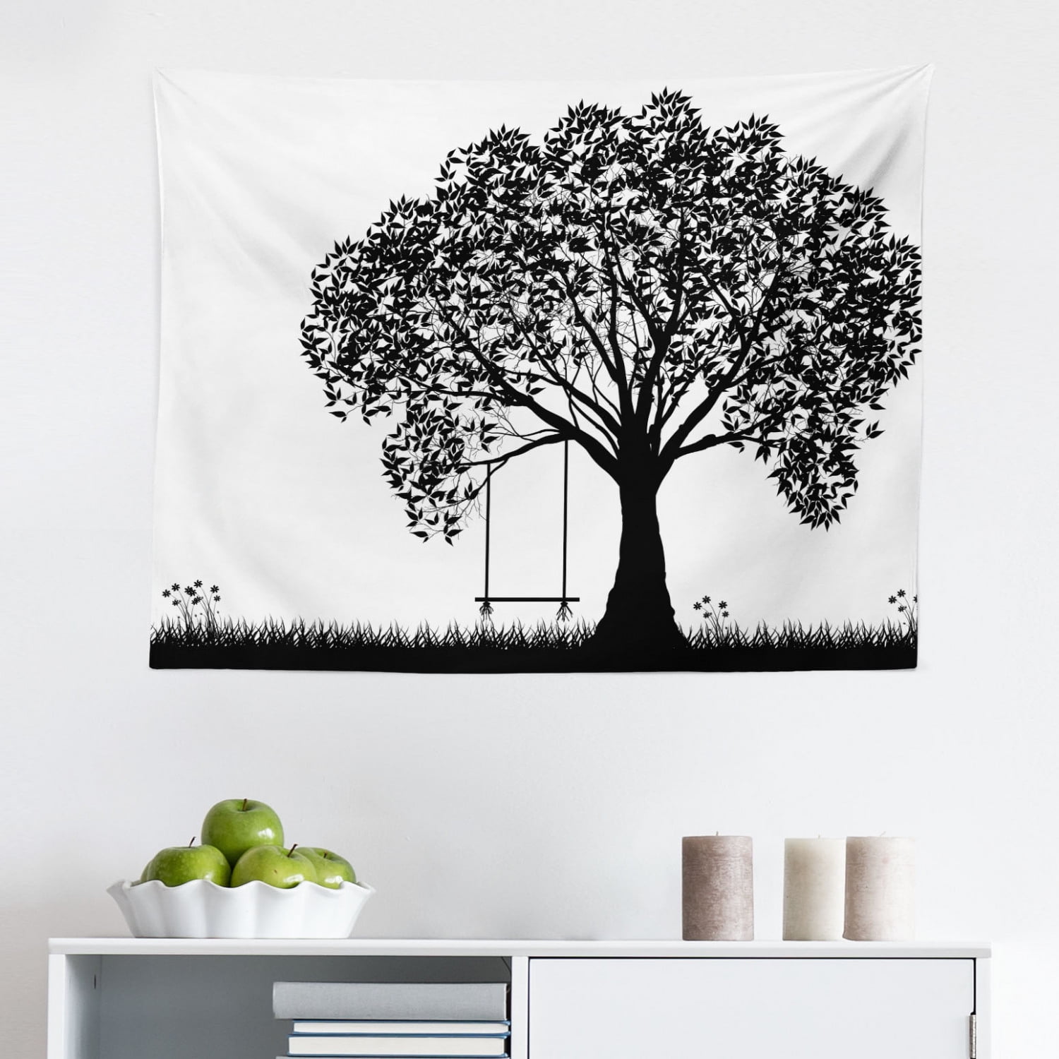 Retro Tapestry, Party Theme Splashing Dancing Girls Abstract ...