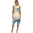 Binienty Japanese Wave Women's Midi Dress with Side Pockets, Sleeveless ...