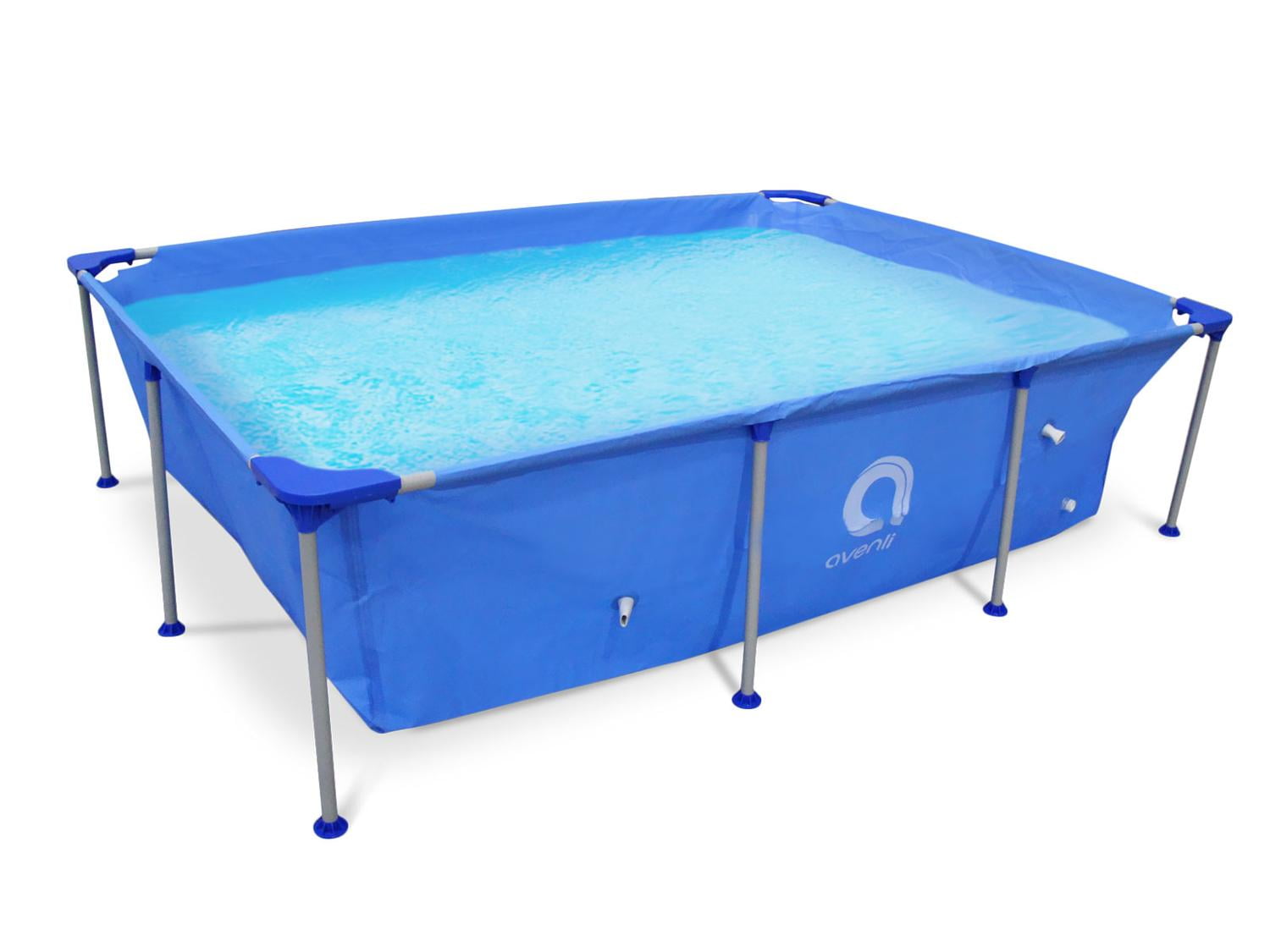 Alberca Armable Rectangular Jardimanía, Acero, 265 X 182 X 66cm azul ...