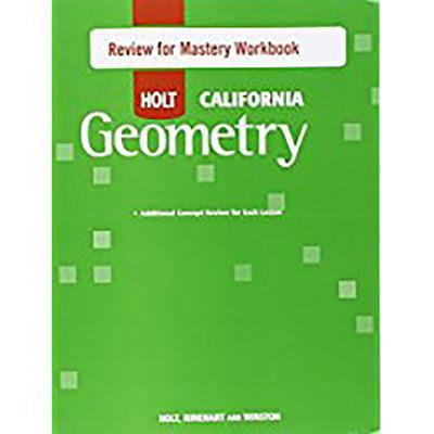 Pre-Owned Holt Geometry: Review for Mastery Workbook Geometry ...