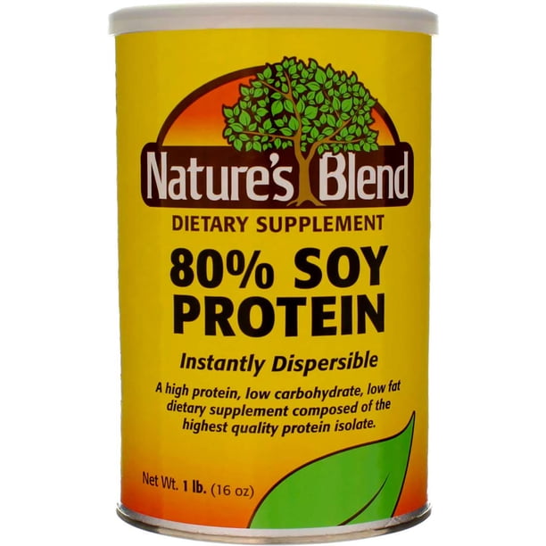 Protein Powder 80% Soy Isolate 1 lb Pwdr Nature's Blend | Walmart en línea