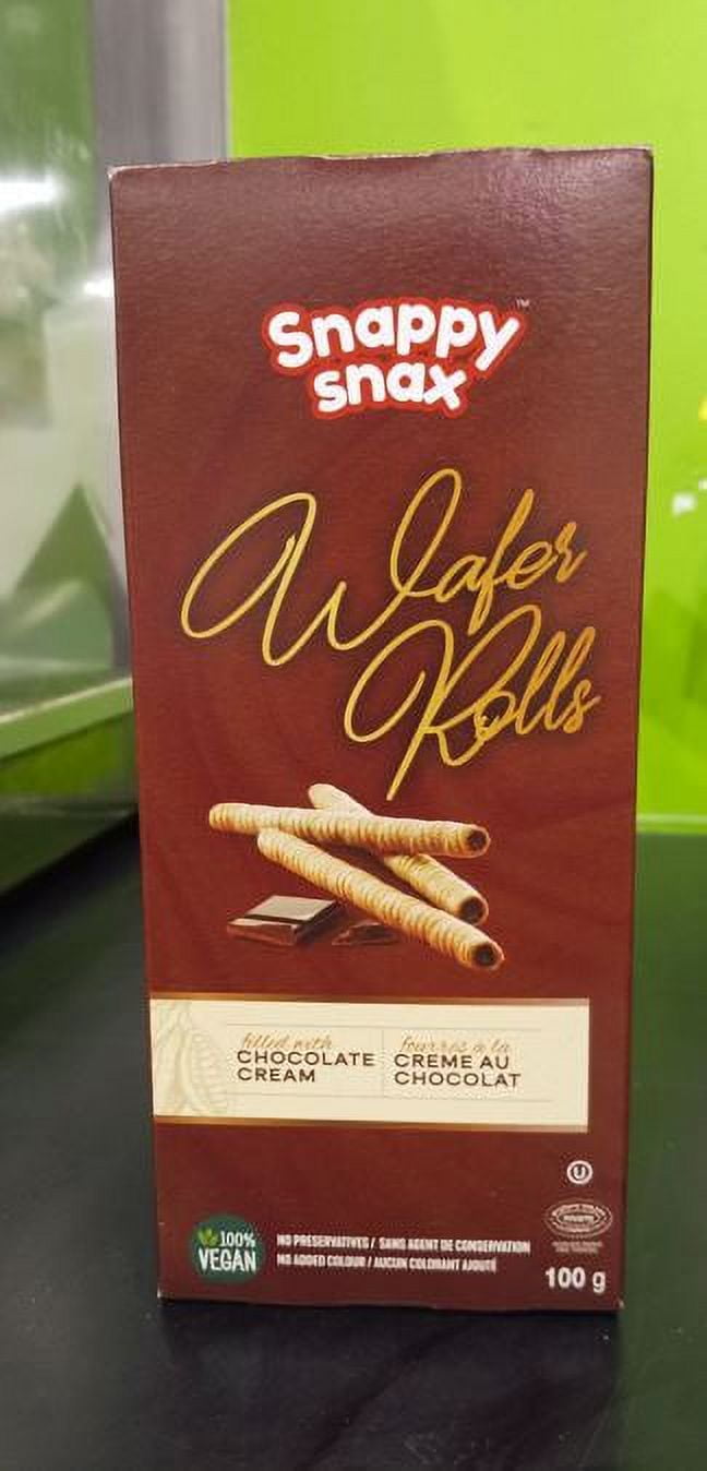Snappy Snax L - Wafer Rolls Chocolate 100g - Walmart.ca