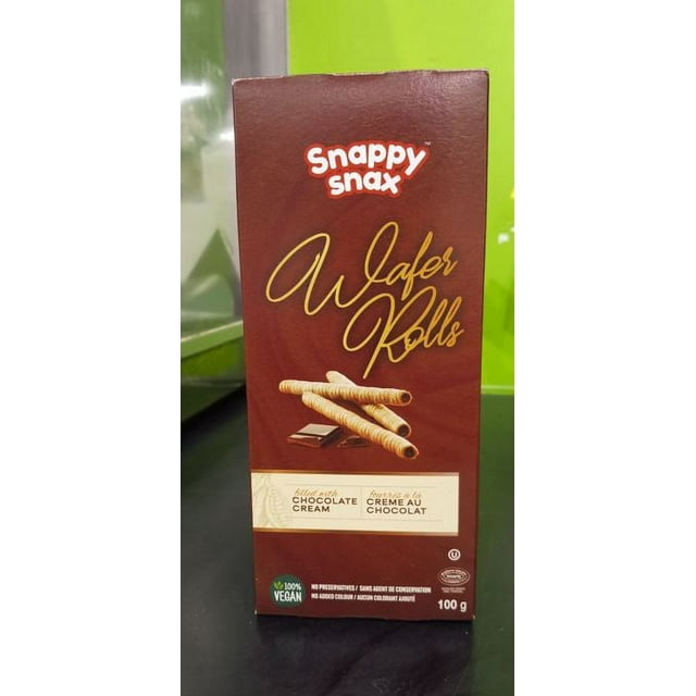 Snappy Snax L - Wafer Rolls Chocolate 100g - Walmart.ca