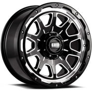 Grid OffRoad Custom Wheel for 20x10 Rim Gloss Graphite w/ Chrome Insert ...