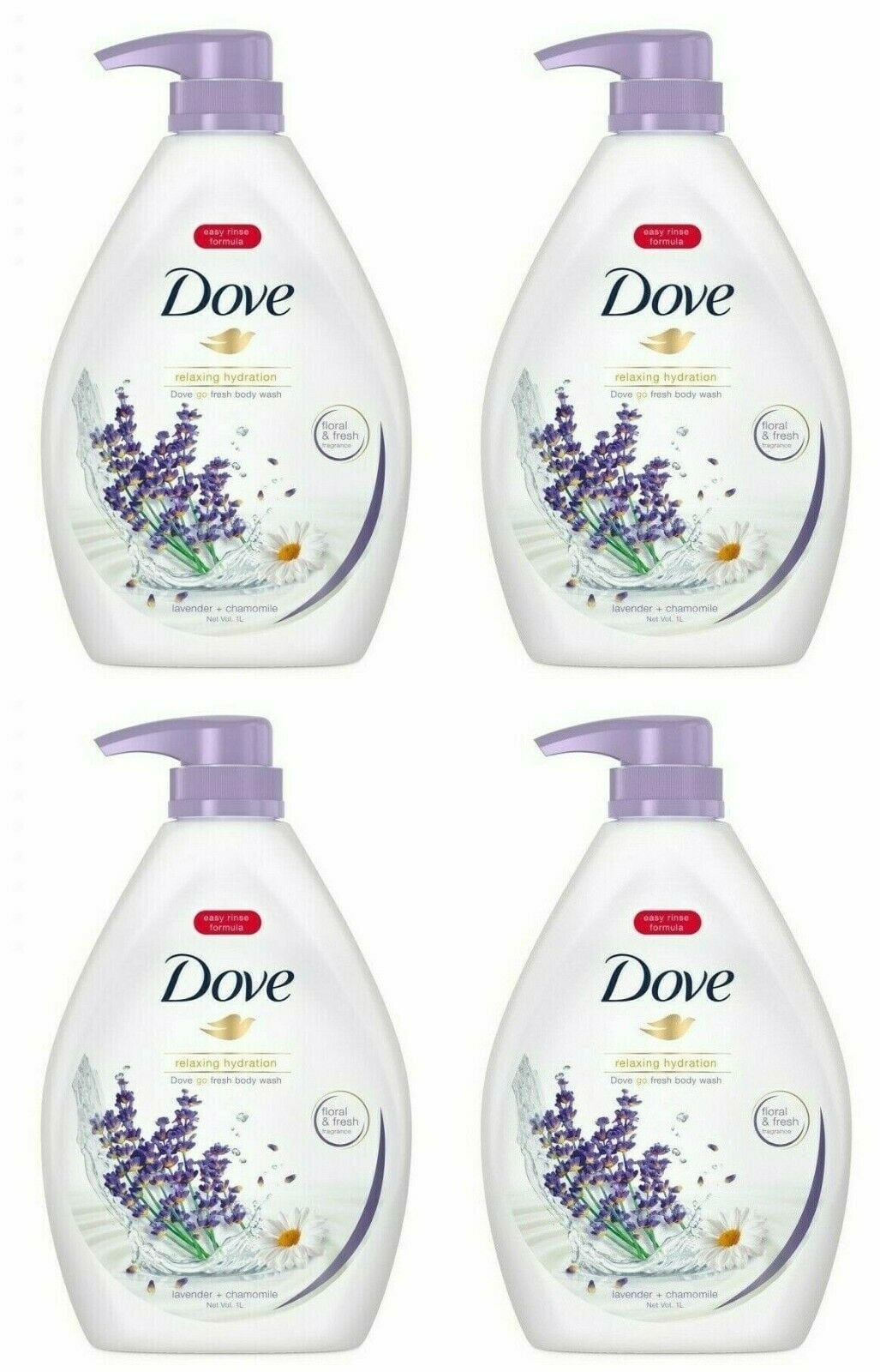 Dove Body Wash Relaxing Lavender Soap W/Pump Moisture Hand Wash Liquid ...