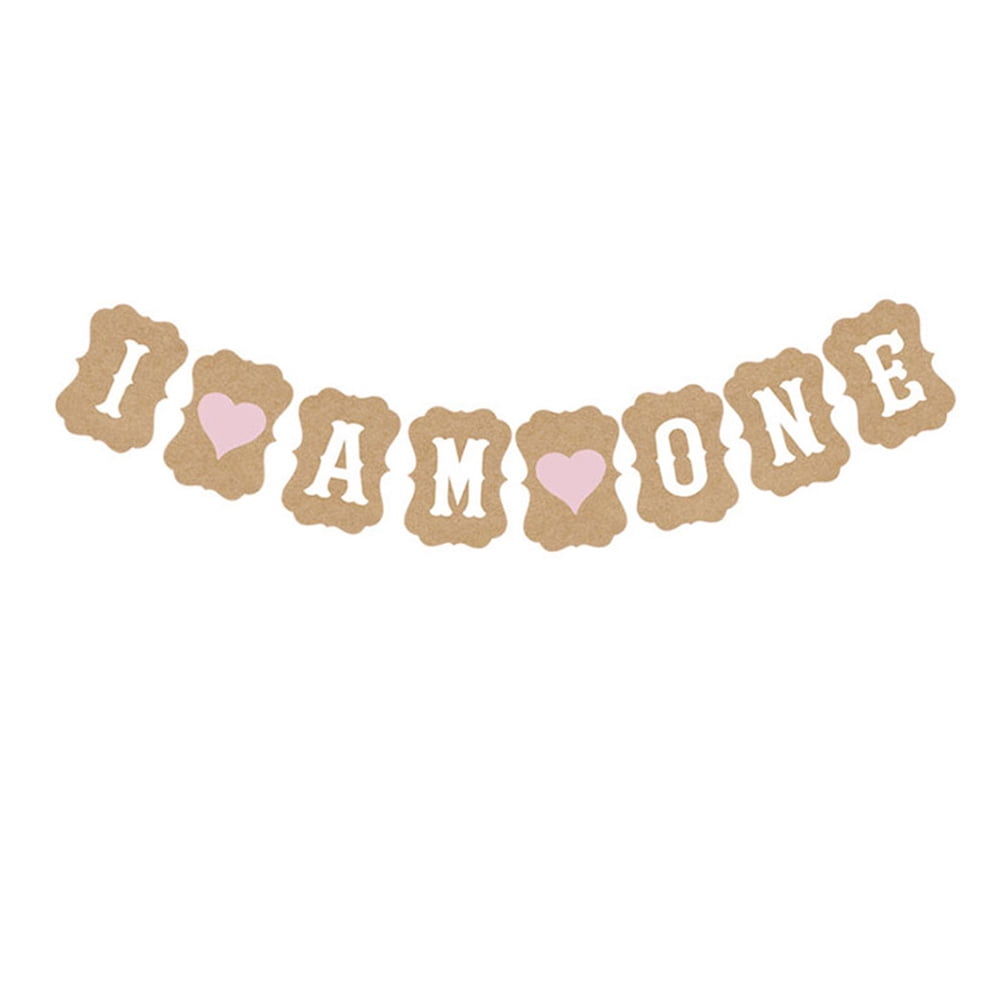Click here for Homemaxs I Am One Birthday Banner 3m Love Heart Kr... prices