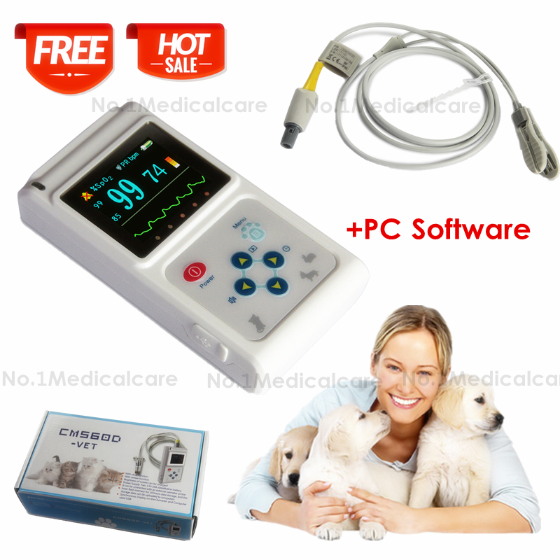 Buy VET Veterinary Spo2 Oximeter Animal blood xygen Heart Rate Machine ...