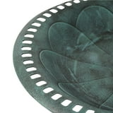 Westcharm 34 Inch Solar LED Bird Bath - Verdigris Green, Poly Resin ...