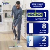 Swiffer Sweeper XL 2-in-1 Dry + Wet Floor Mopping and Sweeping Kit ...