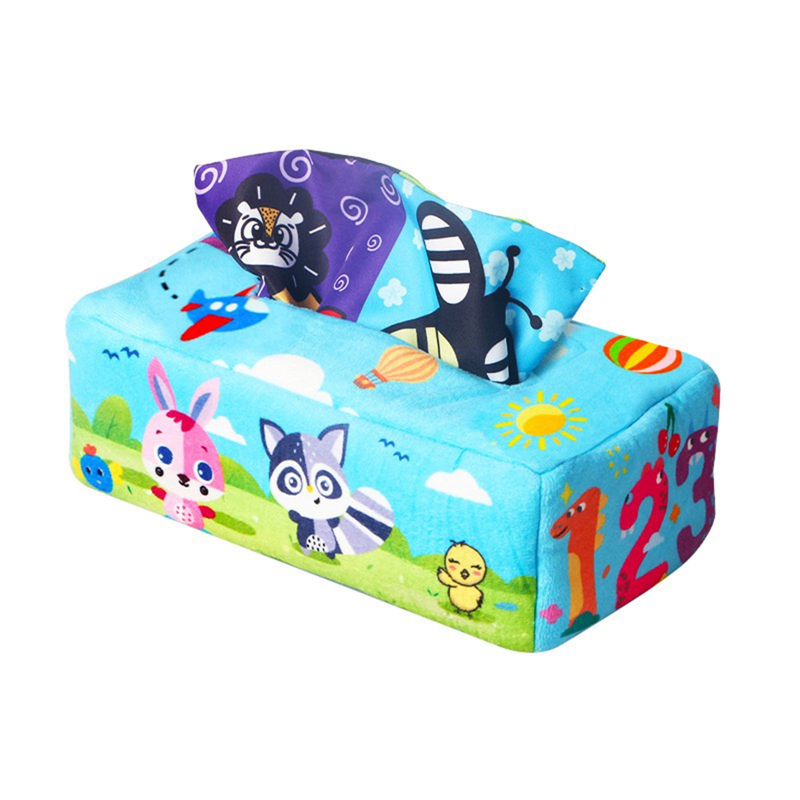 Doolland Baby Tissue Box Toy - Sensory Toys Infant 6-12 Months Toddler ...