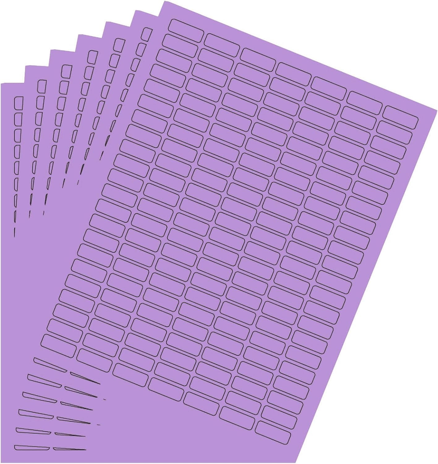 UTAH-Labels Printable Sticker Paper Sheets for Printers in Purple ...