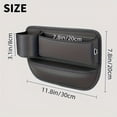 2-Pack Multi-Functional Car Seat Side Storage Box with Pockets, Cup ...