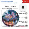 12 Inch Iridescent Look Pumpkin Glass Wall Clock, Cute Fall Home Decor ...
