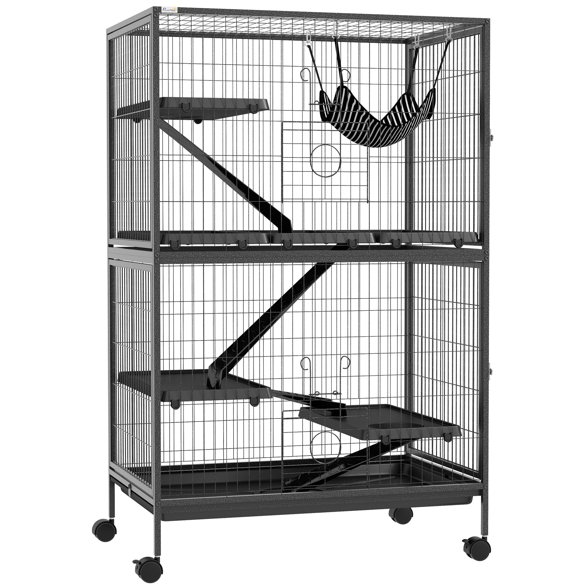 Click here for Pawhut 5-Tier Rolling Small Animal Cage Play House... prices