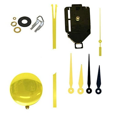 Walnut Hollow Clock Movement with Hands & Numerals for 1/4-inch Thick ...