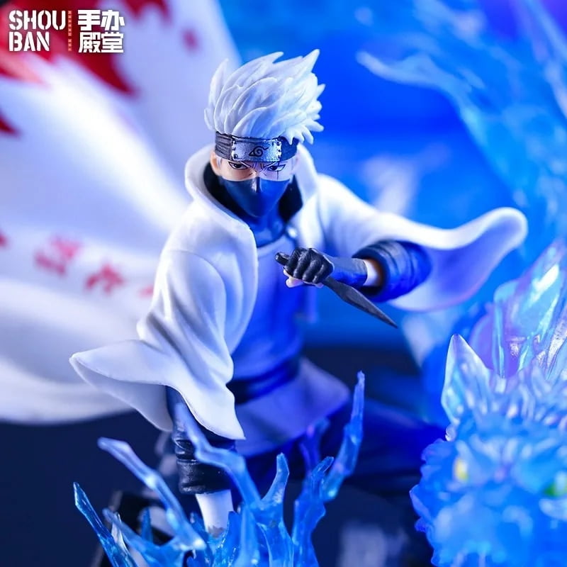26.5cm anime Naruto action figures standing Kakashi pvc statue handmade room ornament birthday gift toy for children