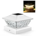 shyuyusa Outdoor Solar Post Light Modern LED Fence Deck Cap Light Solar ...