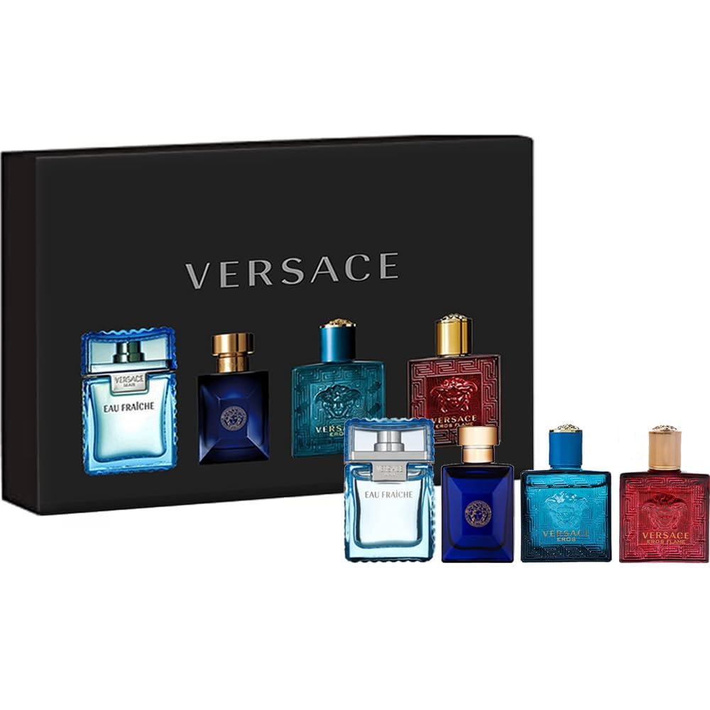 Set de regalo de perfume Versace Eros Eau Fraiche Dylan Blue para ...
