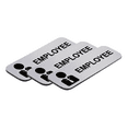 Employee 1 x 3" Name Tag/Badge, Silver, (3 Pack) - Walmart.com