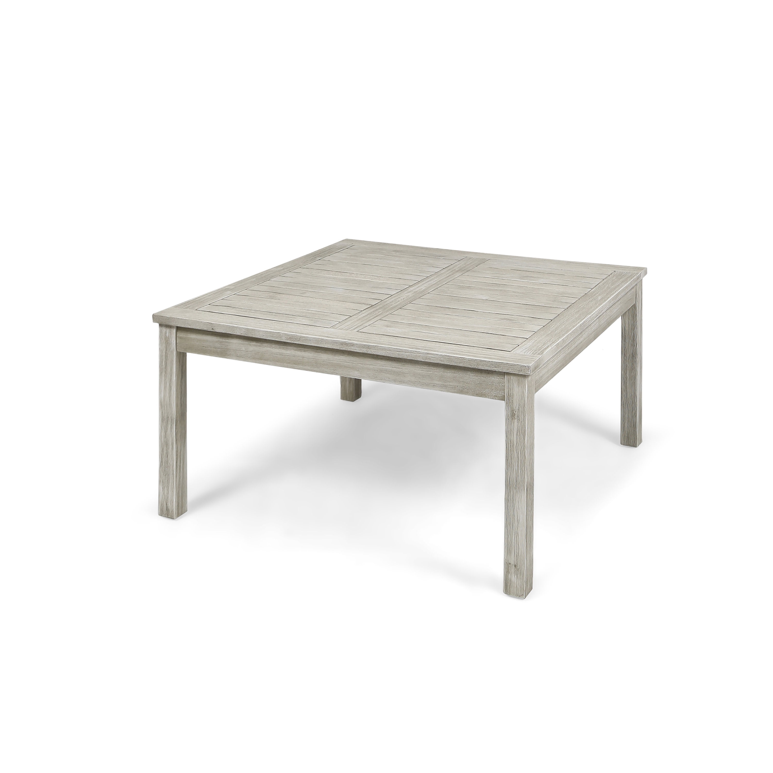 GDF Studio Abena Outdoor Acacia Wood Coffee Table, Weathered Gray ...