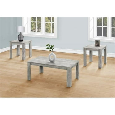 3 Piece Timber Accent Table Set, Black - Walmart.com