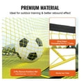 Soccer Rebounder Net, 2-IN-1 Portable Soccer Trainer 71x40", Iron ...