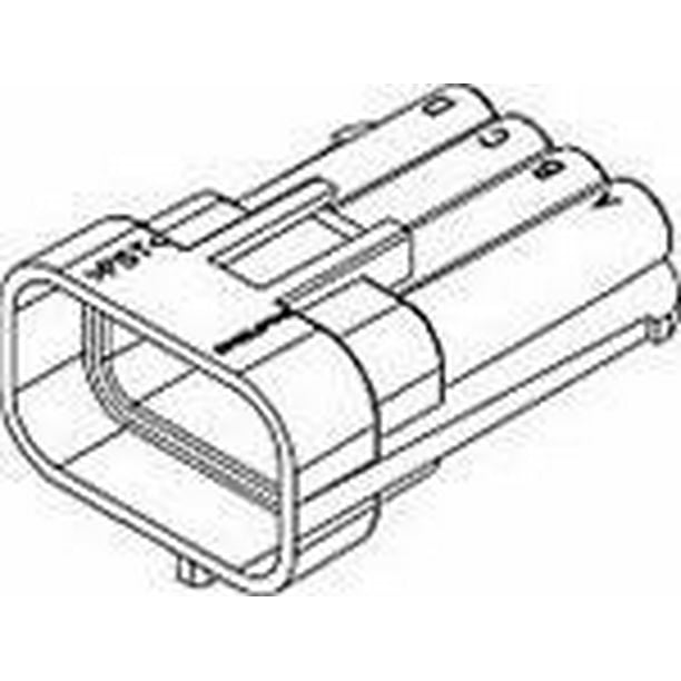 Automotive Connectors 8P MALE BLACK 150 SERIES 14 AMPS (10 pieces ...