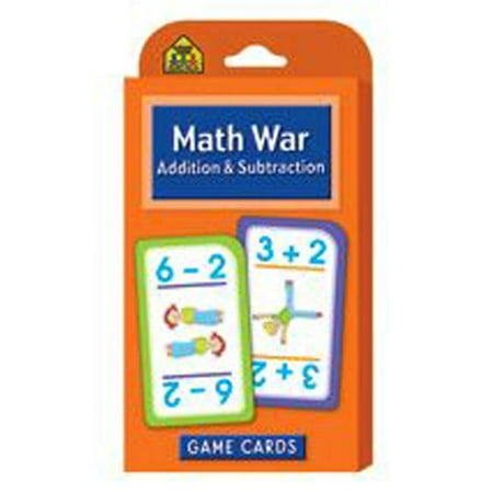 School Zone Publishing SZP05016 Math War Addition & Subtraction Game ...