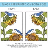 Toland Home Garden Blue Bird Sunflowers Bird Fall Flag Double Sided ...