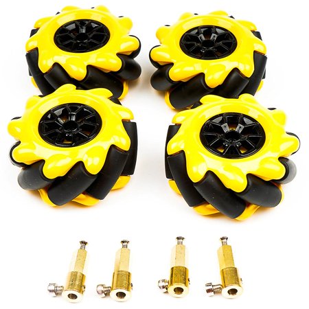 60mm Plastic Mecanum Wheel For Arduino For Raspberry Pi Motor (4mm ...