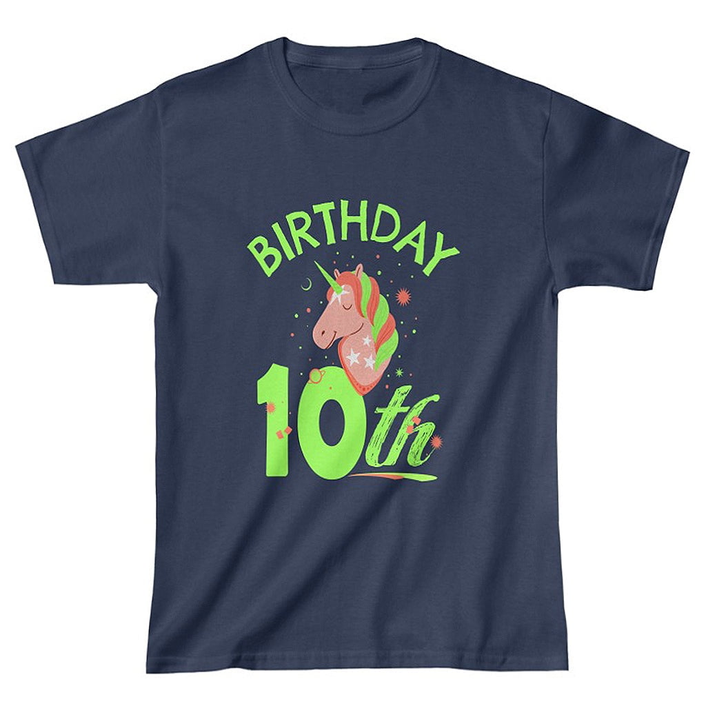 10th Birthday Girl 10 Year Old Girl 10th Birthday Unicorn Shirts for ...