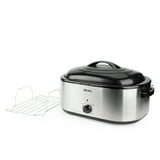 Aroma 22 Quart Stainless Steel Electric Roaster Oven with Self-Basting ...