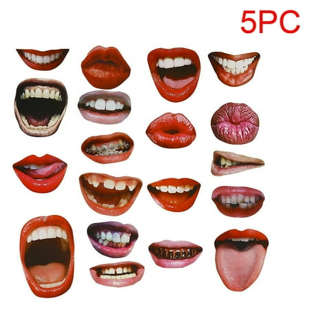 Teissuly NEW Various Mouth Stickers styles Funny Suitable For everyone ...