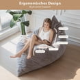 3 in 1 Bean Bag Chair, Convertible Chair Folds from Bean Bag to Lounger ...