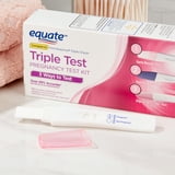 Equate Triple Test Pregnancy Test Pack with Early Result Test, One Step ...