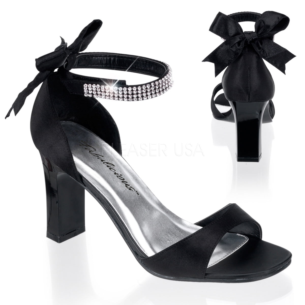 ROMANCE-372, 3 1/4" Square Heel Closed Back Sandal - Walmart.com