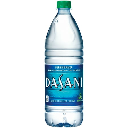 DASANI Purified Water Bottle, 1 Liter - Walmart.com
