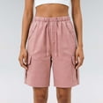 Kcolen Gym Shorts Women Summer Fashion Casual Solid Cargo Shorts with ...