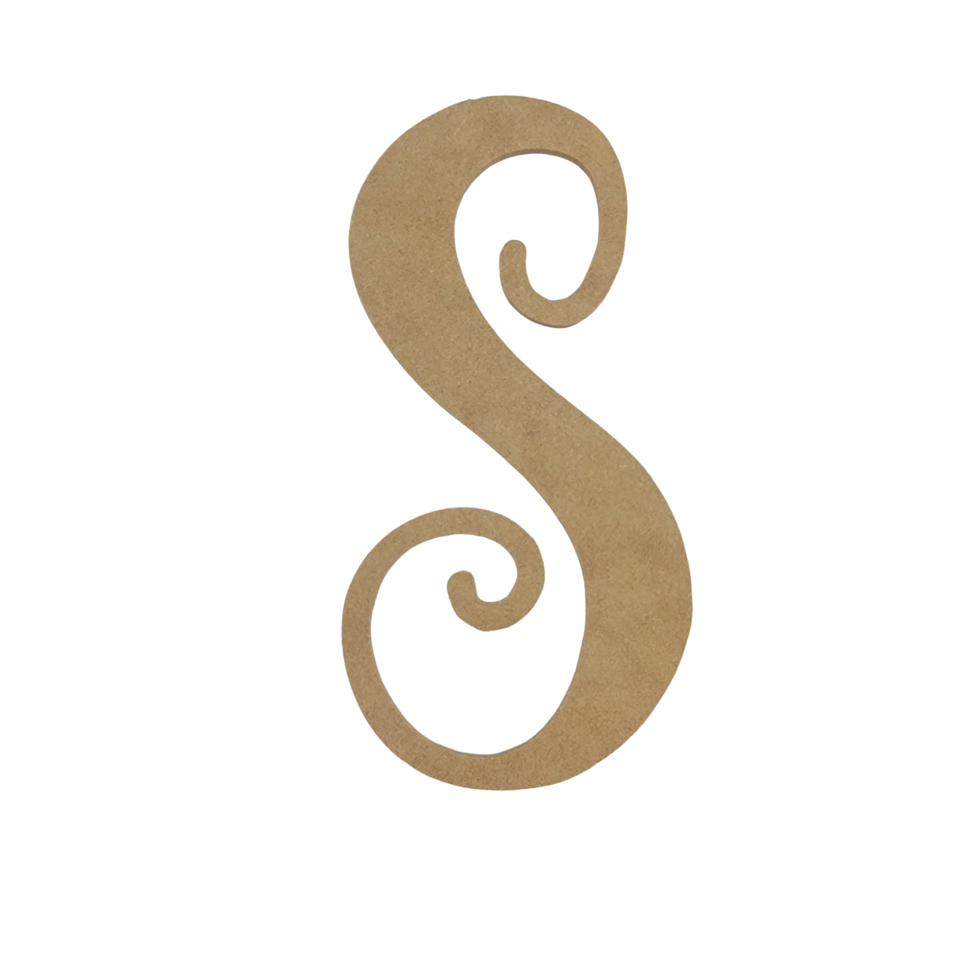 Wooden Letter Unfinished, Starfish Font, Craft Cutout - Walmart.com