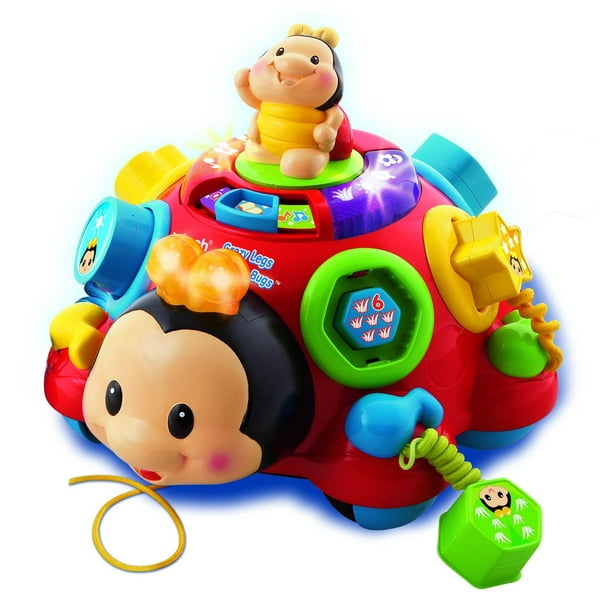 VTech Crazy Legs Learning Bugs, Baby Toy, Learn Shapes and Numbers, Red ...
